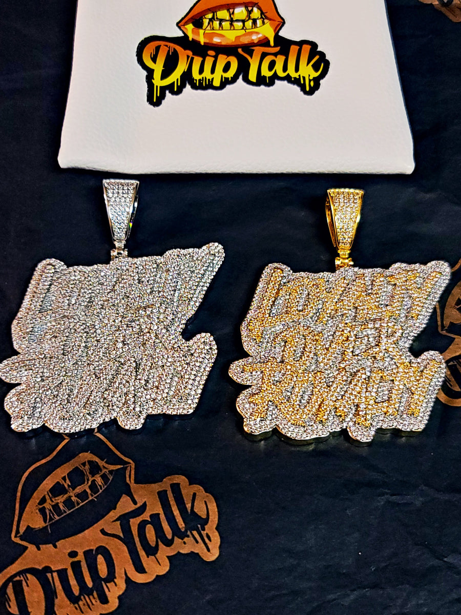 LOYALTY OVER ROYALTY PENDANT – DripTalkJewelry
